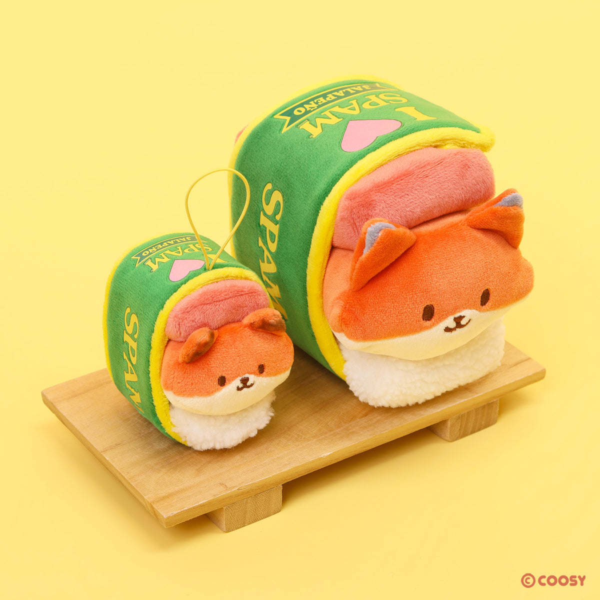 Anirollz x SPAM® Brand | Jalapeno Foxiroll 4” Plush Keychain