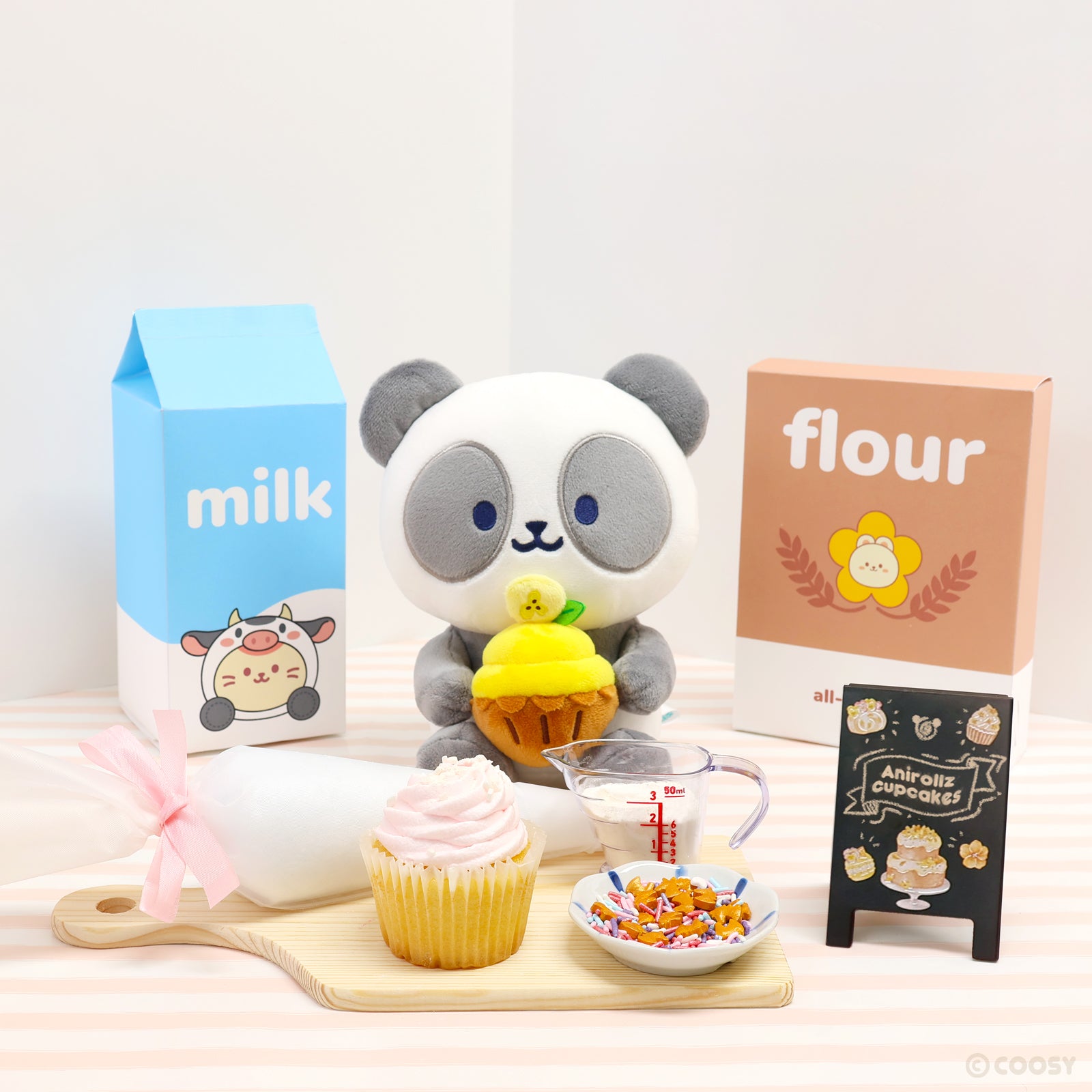 Pandaroll Medium Sitting Plush – Anirollz