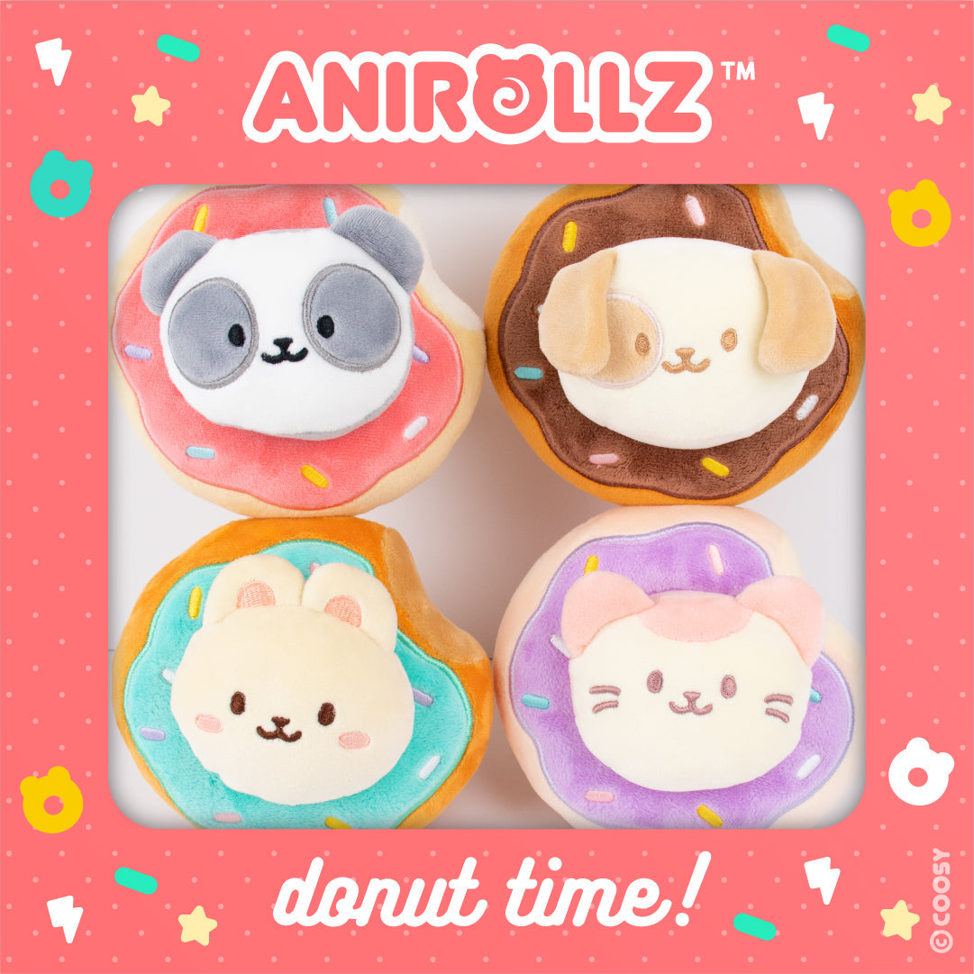Anirollz 4" Donut Plush Keychain - Donut